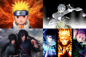 Naruto 4 Poster Combo|Naruto Uzumaki,Sasuke Uchiha,Kakashi Hatake ...