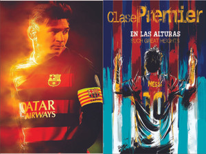 Lionel Messi Poster For Room & Office (Pack Of 2) Photographic Paper ...