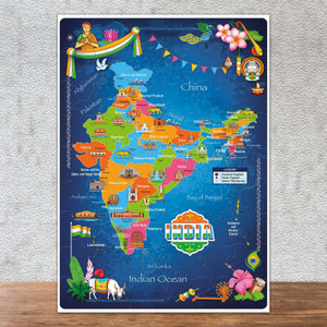 Poster Indian Territory Drawing Map sl-4623 (Wall Poster, 13x19 Inches ...