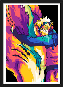 Naruto x Kurama | Naruto Shippuden Framed posters | Anime Frames Paper ...