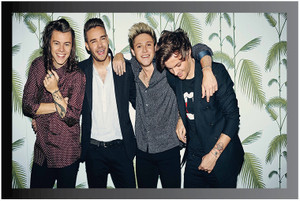 One Direction Music Frame Poster For Room Synthetic Wood Gloss ...