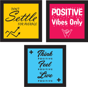 BEAUTIFUL MOTIVATIONAL FRAMES SET OF 3 FRAMES Photographic Paper ...