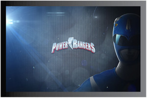 Power Rangers Frame Poster For Room Synthetic Wood Gloss Lamination F19 ...