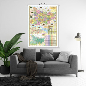 EarthScale 40 inch Bihar State Map & India Map (Laminated) in English ...