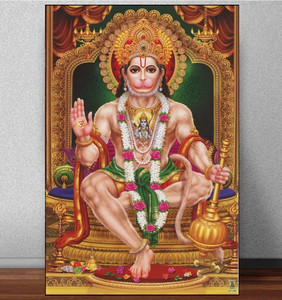 Hanuman Ji poster for home decor A4 Size ,Lord Hanuman Religious ...