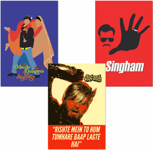 Famous Bollywood Dialogues Posters (12 x 18 inch), Bollywood Actors ...