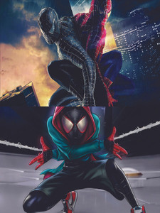 (Pack of 2)Swinging into Action: Dynamic Spider-Man Poster Series ...