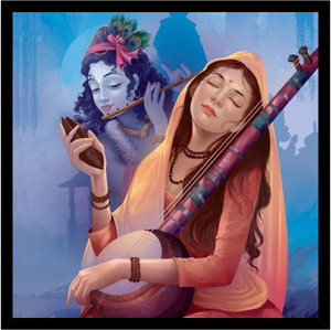 God Krishna Poster with Frame S-220 Paper Print - Art & Paintings ...