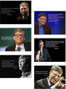 Bill Gates Poster for Your Home and Office (300GSM Thick Paper, Gloss ...