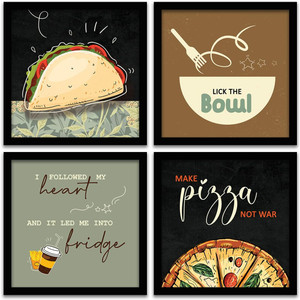 Kitchen Funny Quotes Wall Paintings for Cafe and Restaurant - Framed ...