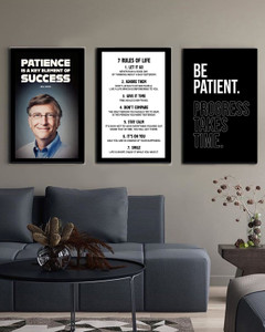Inspirational Motivational Wall Abstract Framed Posters Set of 3 | With ...