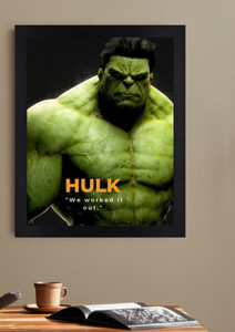 Hulk Creative Wall Art Framed Wall Poster Paper Print - Movies posters ...
