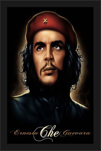 Che Guevara Motivational Poster with A4 Size Frame F-215 Paper Print ...