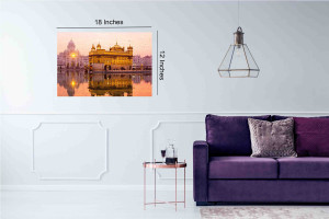 Sikh Religious Poster|Darbar Sahib Wall Poster For Worship|Decorative ...