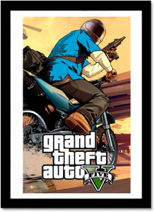 GTA poster for room and home decor, Gaming poster for room Paper Print ...
