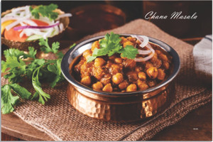 Chana Masala Indian Fast Food Posters (12 x 18 inch), South India Food ...