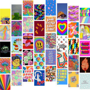 Indie Aesthetic Wall Collage Kit || 40 Unique Poster Set + Free Tape ...