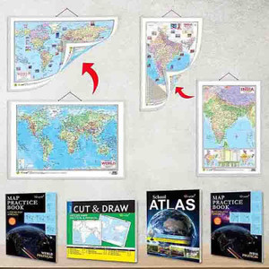 India POLITICAL - MAP PRACTICE BOOK, WORLD POLITICAL - MAP PRACTICE ...