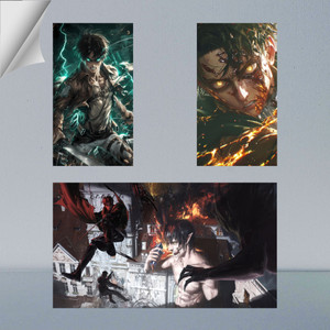 VIRGIN ARTS | COMBO SET OF ERAN JEAGER ATTCK TITAN AND LEVI ACKERMAN ...