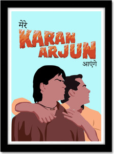 Karan Arjun Movie Large Framed Poster for Room & Office(13x19 inch ...