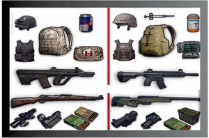 Pubg Game Frame Poster For Room Synthetic Wood Gloss Lamination F25 ...