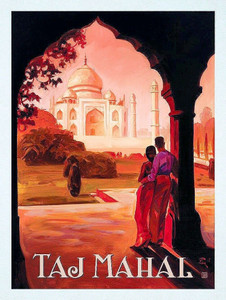 Taj Mahal Poster - 300 GSM 12x18 Unframed Multicolor PROD - 1430 Paper ...