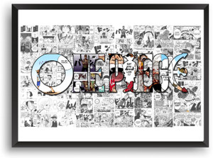 ANIME POSTER FRAME - ONE PIECE - Black Framed Wall Poster For Home And ...