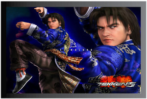 Tekken Game Frame Poster For Room Synthetic Wood Gloss Lamination F34 ...