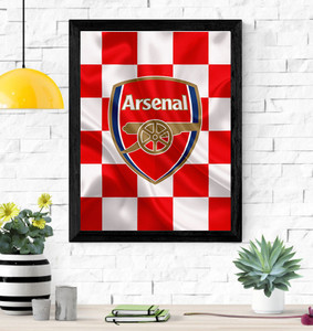 Arsenal FC Team Logo Framed Poster Paper Print - Sports posters in ...