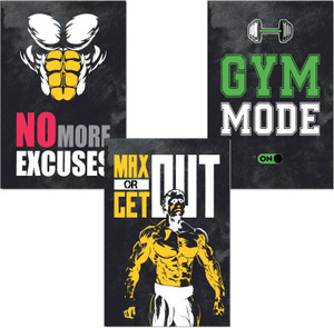 Gym posters for Wall (12 x 18, 300 GSM), Poster for Gym Motivation ...