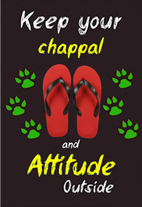 Poster Keep Your Chappal And Attitude Outside sl-17470 (Large Poster ...