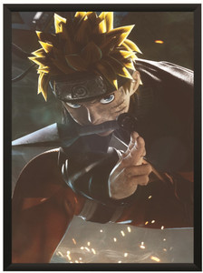 Naruto Uzumaki Anime Jump Force Wall Poster With Frame A4 Size ...
