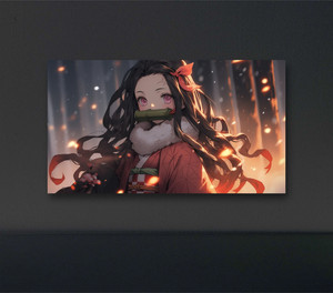 DEMON SLAYER I NEZUKO KAMADO I 300 GSM POSTER I A3 FRAME 3D Poster ...