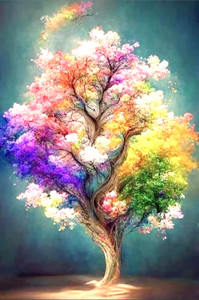 C Zone_ Tree Painting Poster for Wall Beautiful Poster for Home and ...