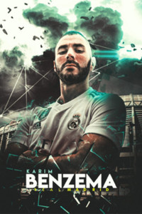 Karim Benzema Poster for Room Wall Decoration, Size - 12 X 18 inches ...