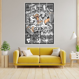 Luffy Gear 5: One Piece 4x4 A4 Grid Poster | 300GSM | Paper Print ...