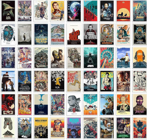 Hollywood Movies Wall Stickers Posters for Wall Decor Art Collage Kit ...