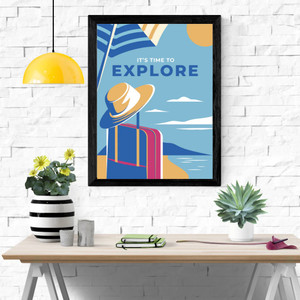 Travel Wall Posters|The Explorer Wall Frames|Framed Posters|Wall ...