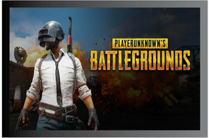 Pubg Game Frame Poster For Room Synthetic Wood Gloss Lamination F74 ...