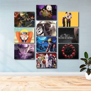 NARUTO WALL POSTER 12 * 8 INCHES | PACK OF 10 | A4 SIZE 300 GSM THICK ...