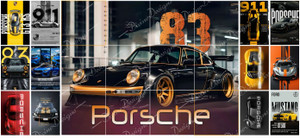 Porsche 83 Wall Collage Kit Posters | Posters for Wall Decoration ...