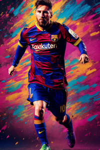 Lionel Messi Poster for Room Wall Decoration, Size - 12 X 18 inches ...