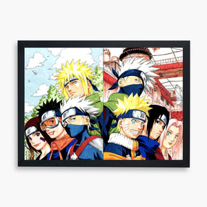 ANIME POSTER FRAME - NARUTO - Black/White Wall Poster For Home And ...