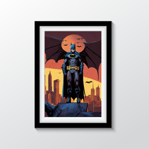 BATMAN FRAMED POSTER| A4 SIZE FRAME|ROCKERY FRAMES Paper Print - Movies ...