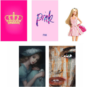 Funny & Inspirational Colorful Posters Pack of 5 for Girls / Women ...