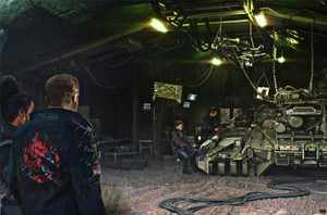 Cyberpunk 2077 V and Panam Militech Basilisk Tank Poster 18 x 12 inch ...