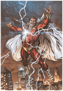 Shazam Comic Lightning Wall Poster A3 Size Photographic Paper - Quotes ...