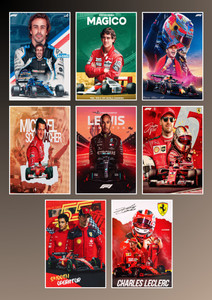 Best F1 Legendary Drivers A4 Size Poster Set of 8 | 300gsm Matte Paper ...