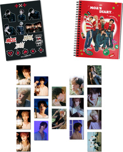TXT Notebook Combo Pack Of 1 Notebook, 16 Photocards, 1 Sticker Sheet ...