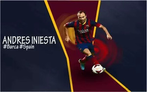 Andres Iniesta Footballer Wall Poster For Room Paper Print (12 inch X ...